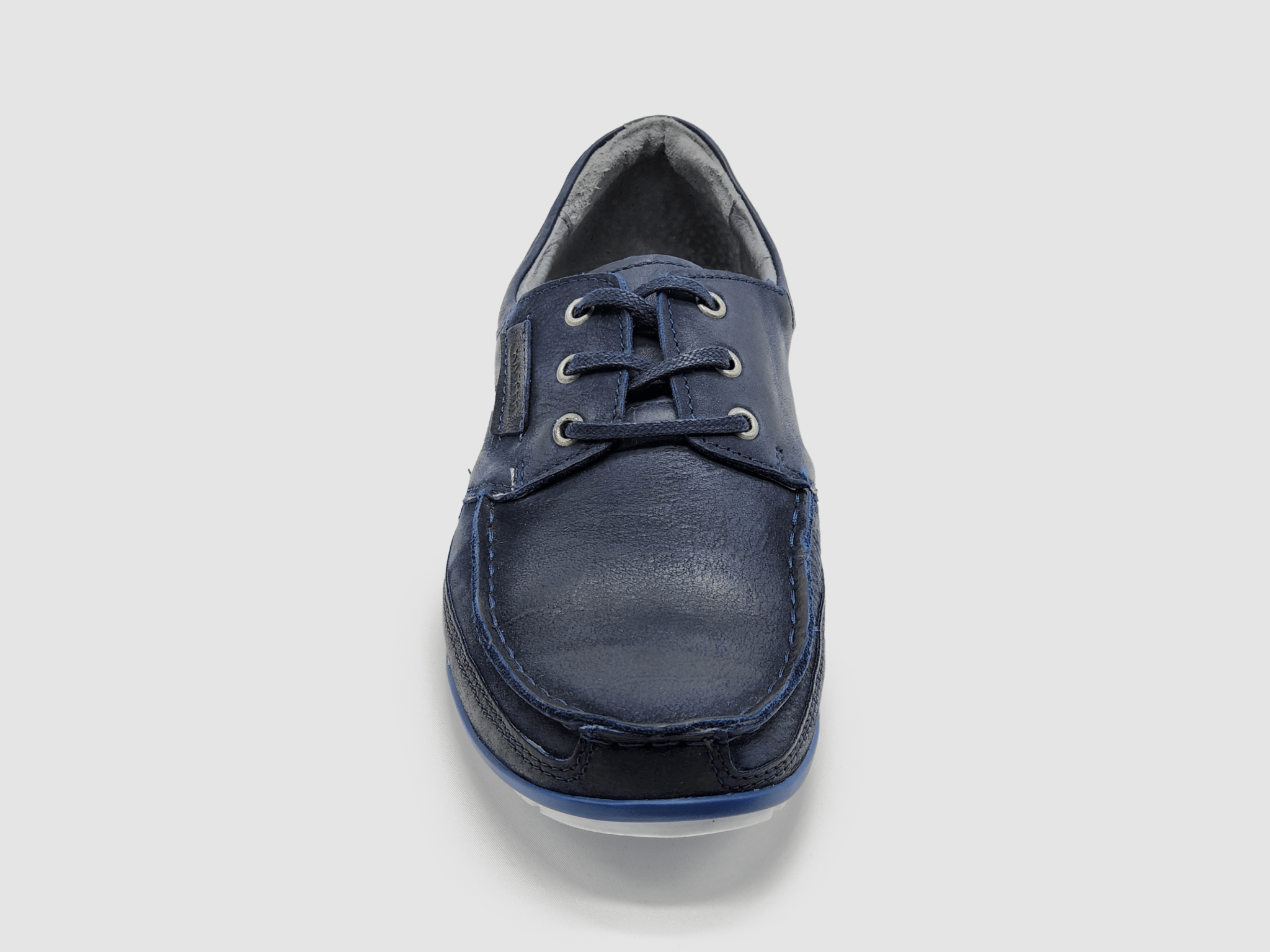 Men's Dockside Leather Boat Shoes - Navy – Euro Shoe House