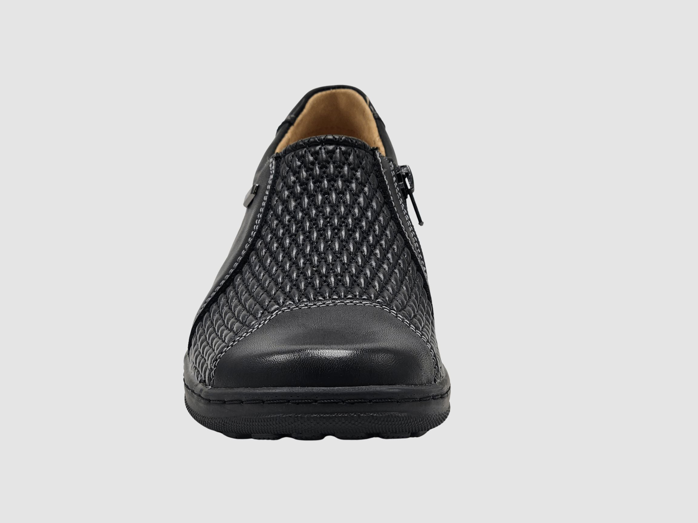 Women's Nyx Leather Slip On Shoes - Black – Euro Shoe House